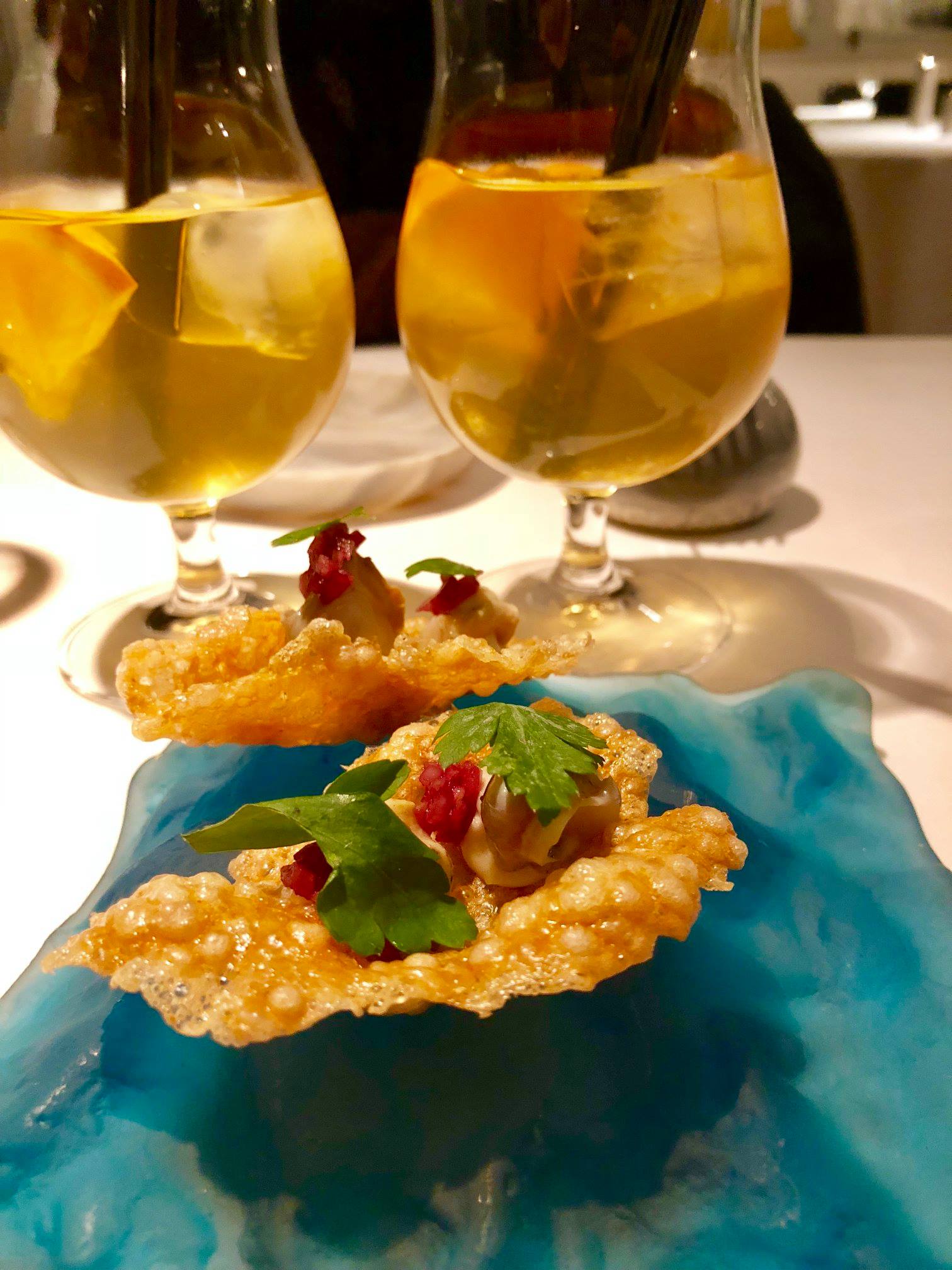 Cocktail au Sagarno Kupela au restaurant l'Impertinent à Biarritz - KUPELA